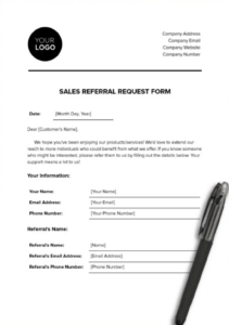 Free Referral Form Templates in Word & ClickUp