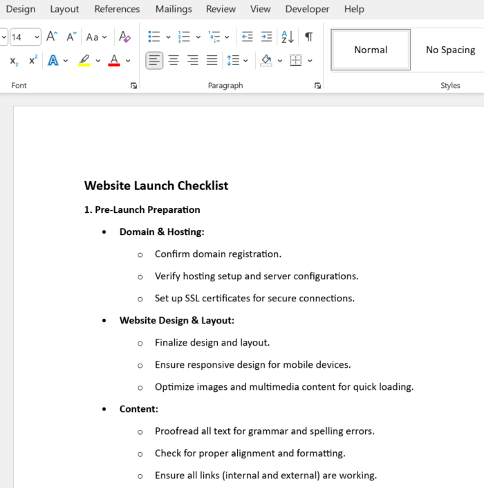 How to Create a Checklist in Microsoft Word | ClickUp
