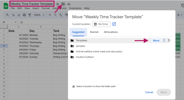 How to Use Google Sheets for Time Tracking | ClickUp