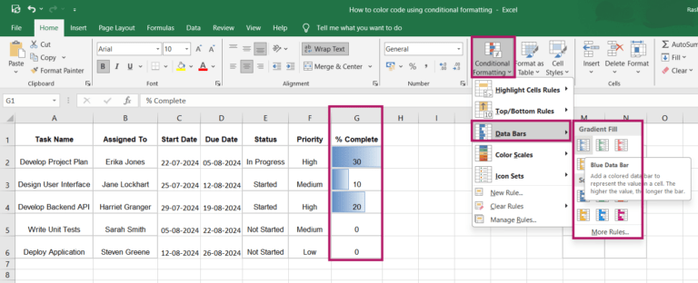 How to Color Code Cells in Excel | ClickUp