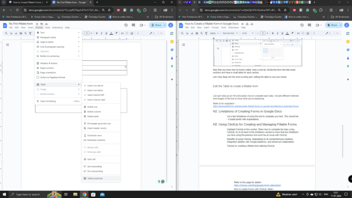 How to Create a Fillable Form in Google Docs (With Templates)