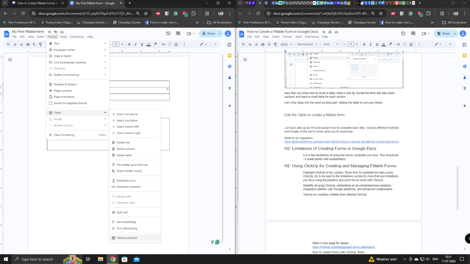 How to Create a Fillable Form in Google Docs (With Templates)