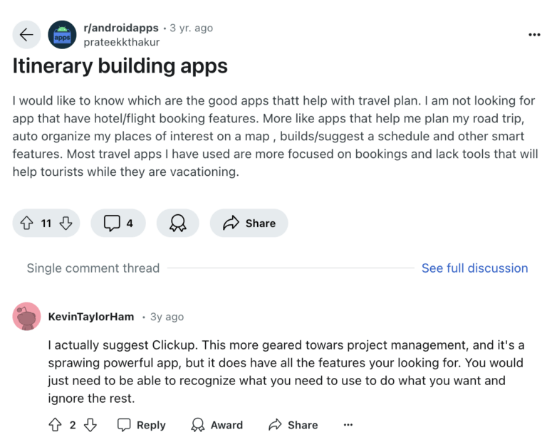 How to Make a Travel Itinerary For Your Trip | ClickUp