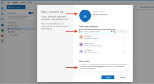 How to Create a Distribution List in Outlook Quickly I ClickUp
