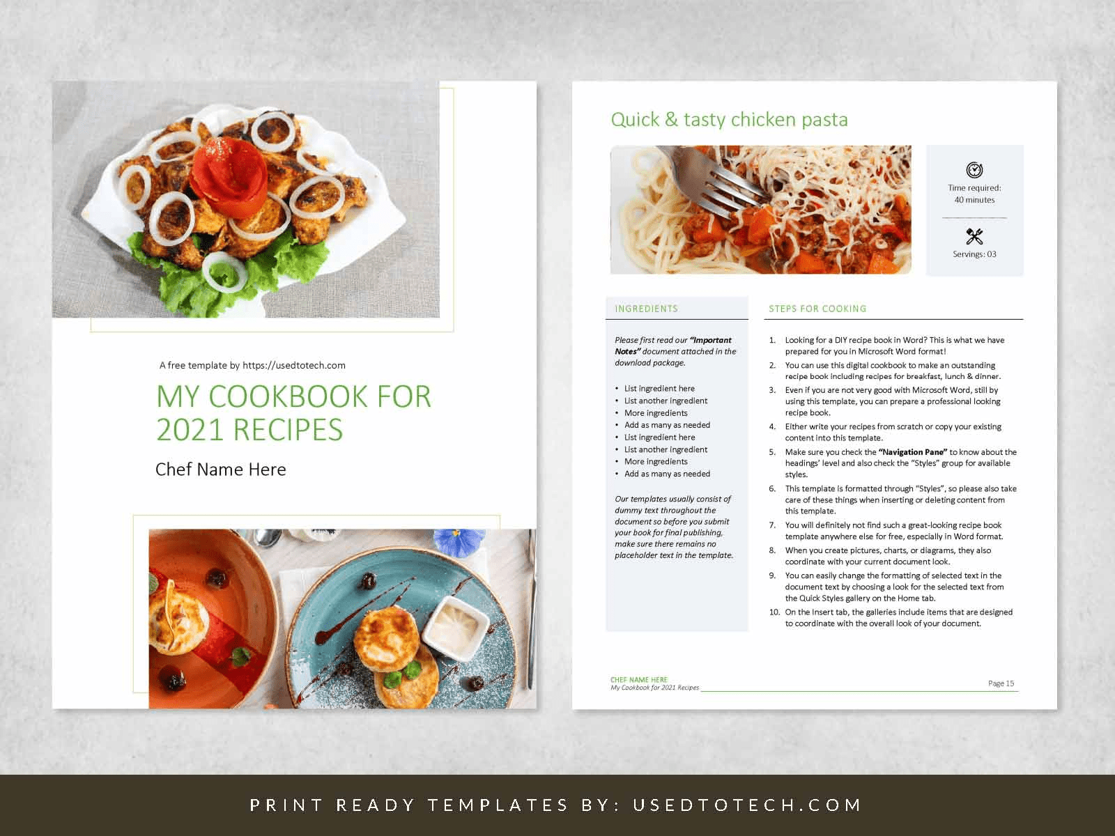Free Recipe Templates for Microsoft Word | ClickUp