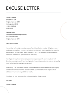Free Excuse Letter Templates | ClickUp