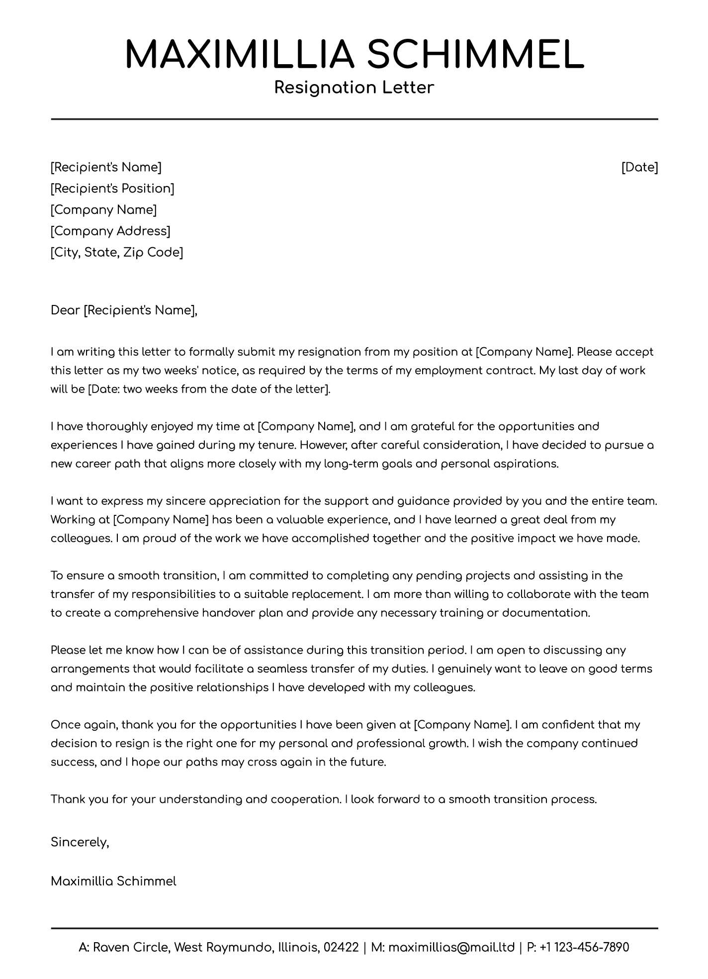 Free 2 Week Notice Letter Templates | ClickUp