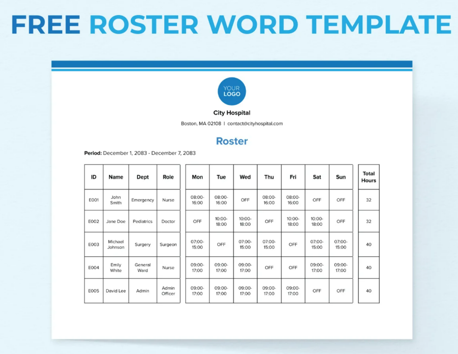 13 Free Roster Templates for Easy Scheduling | ClickUp