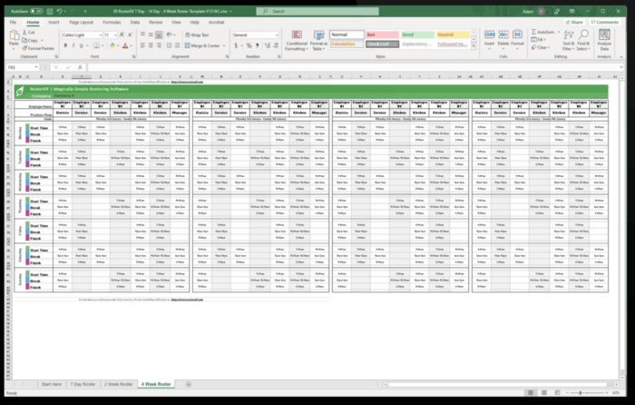 13 Free Roster Templates for Easy Scheduling | ClickUp