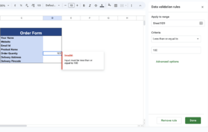 How to Apply Data Validation in Google Sheets | ClickUp