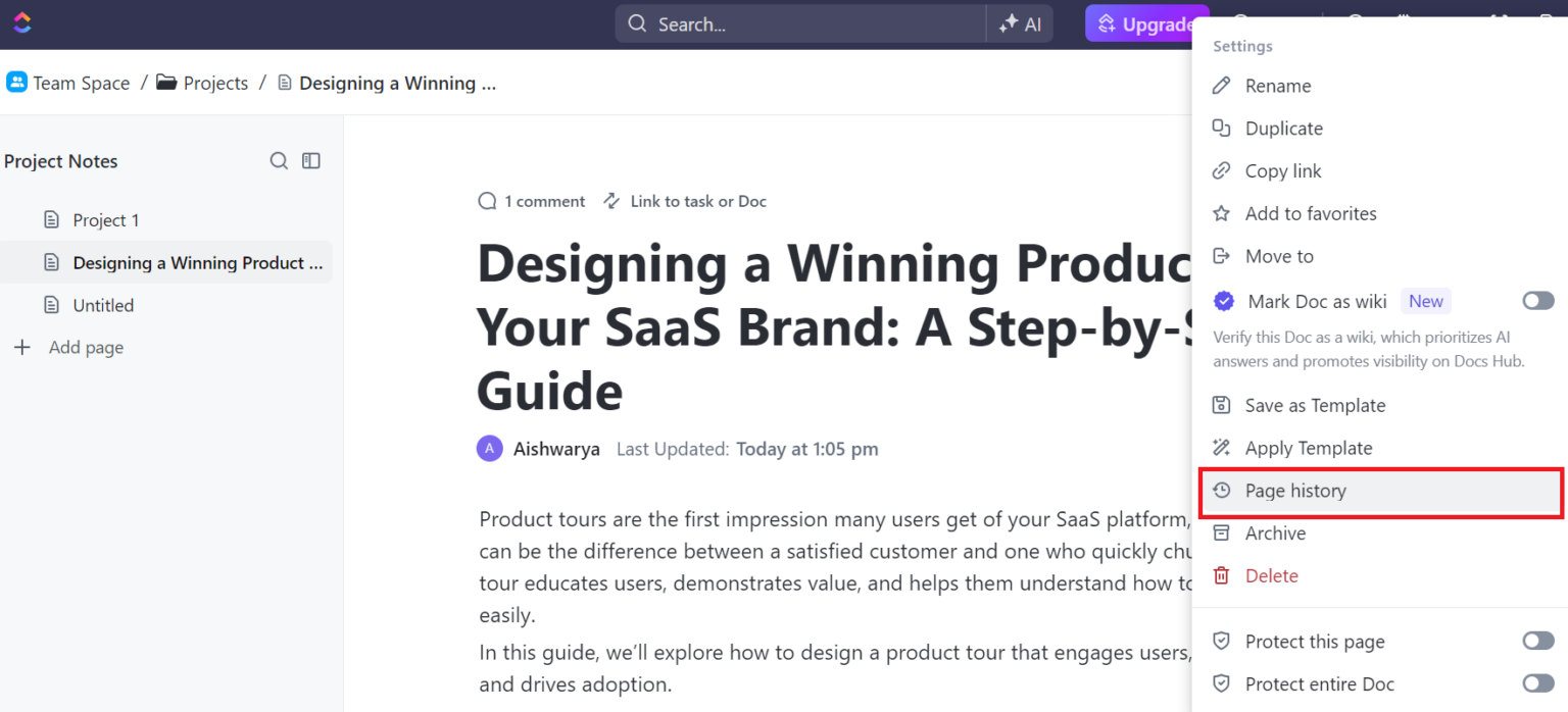 How to Track Changes in Google Docs | ClickUp