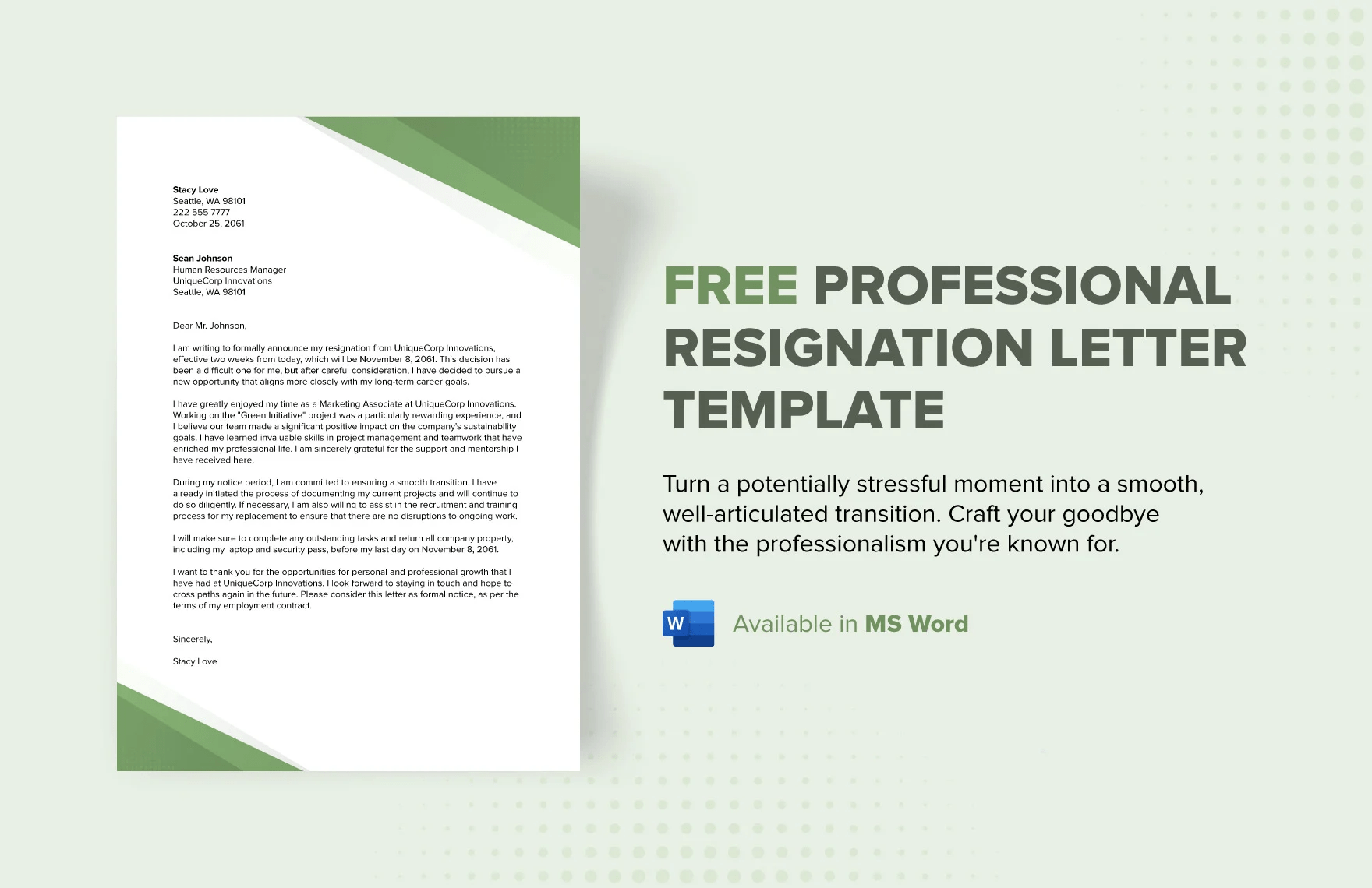 Free Resignation Letter Templates For Word | ClickUp