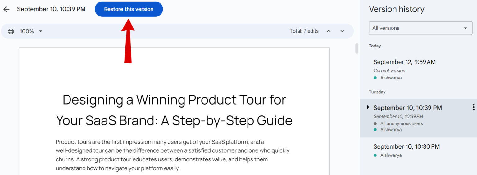How to Track Changes in Google Docs | ClickUp