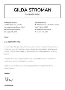 Free Resignation Letter Templates For Google Docs | ClickUp