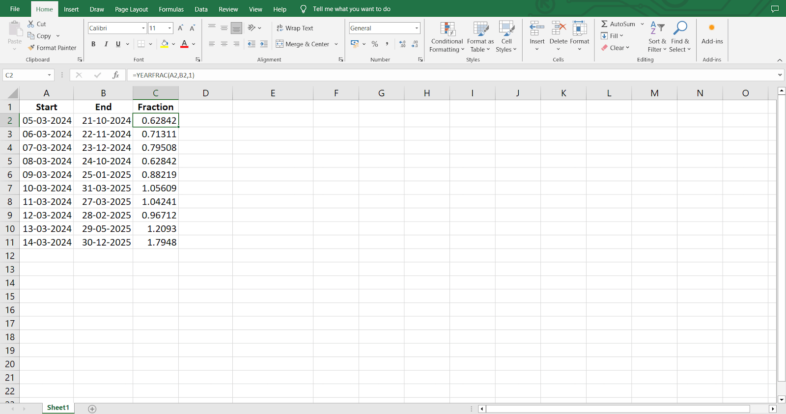 Formüllerle Excel Tarih Fonksiyonlarını Kullanma (+ Örnekler)