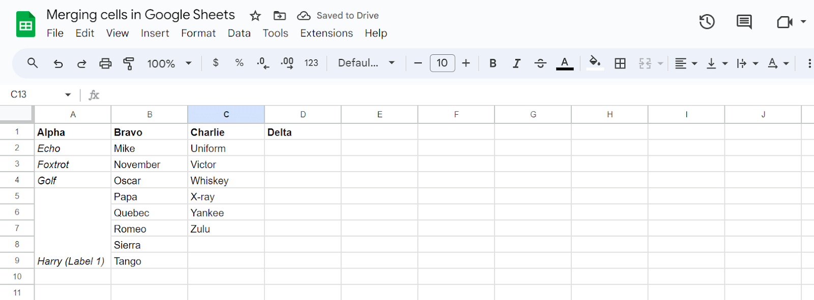 How to Merge Cells in Google Sheets | ClickUp