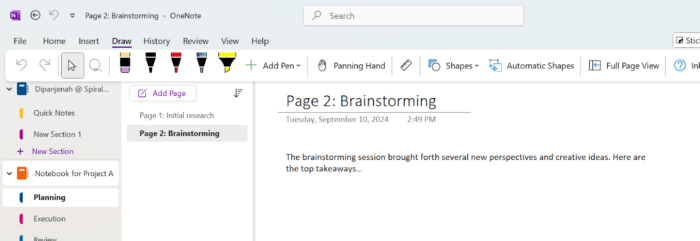 How to Organize OneNote for Project Management at Work