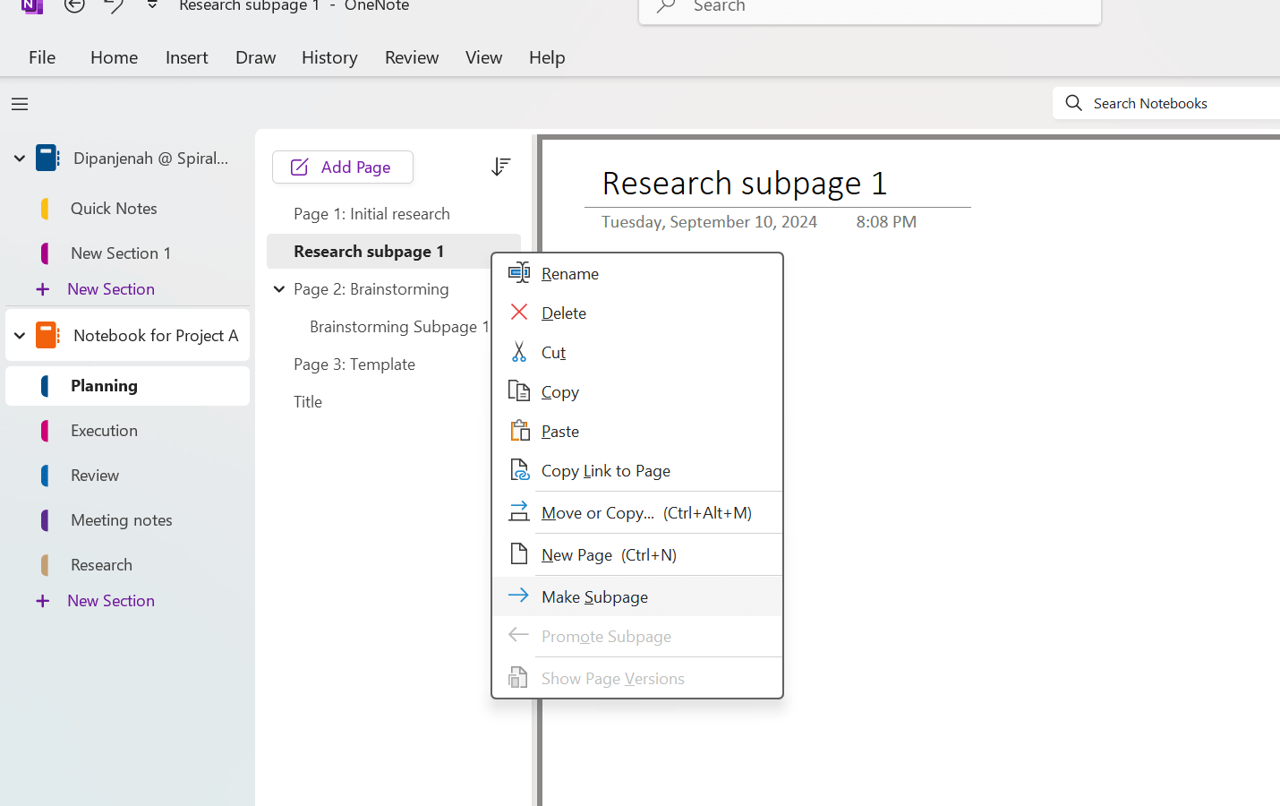 How to Organize OneNote for Project Management at Work