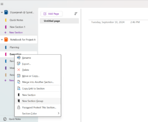 Cómo organizar OneNote para la gestión de proyectos en el trabajo