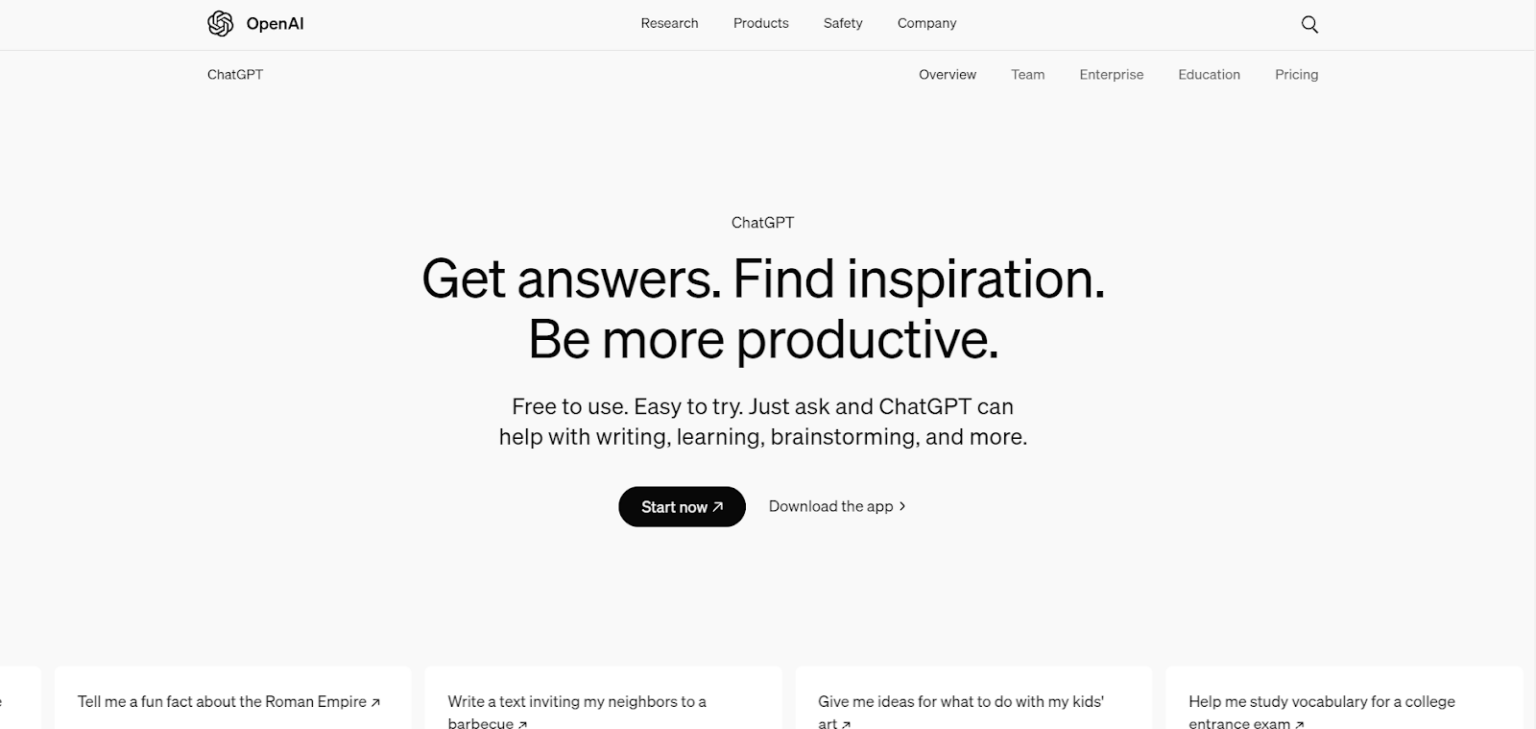 ChatGPT Cheat Sheet (With Prompt Examples) | ClickUp