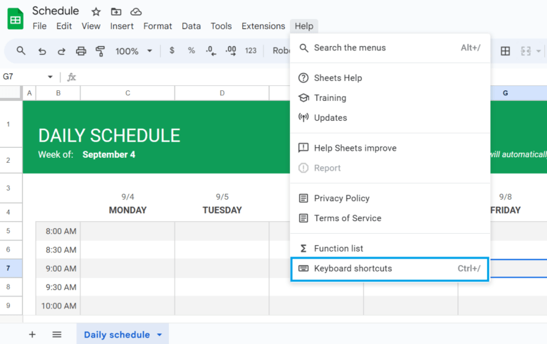 Top 50 Google Sheets Keyboard Shortcuts | ClickUp