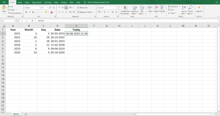 How to Use Excel Date Functions with Formula (+ Examples)