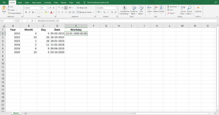 How to Use Excel Date Functions with Formula (+ Examples)