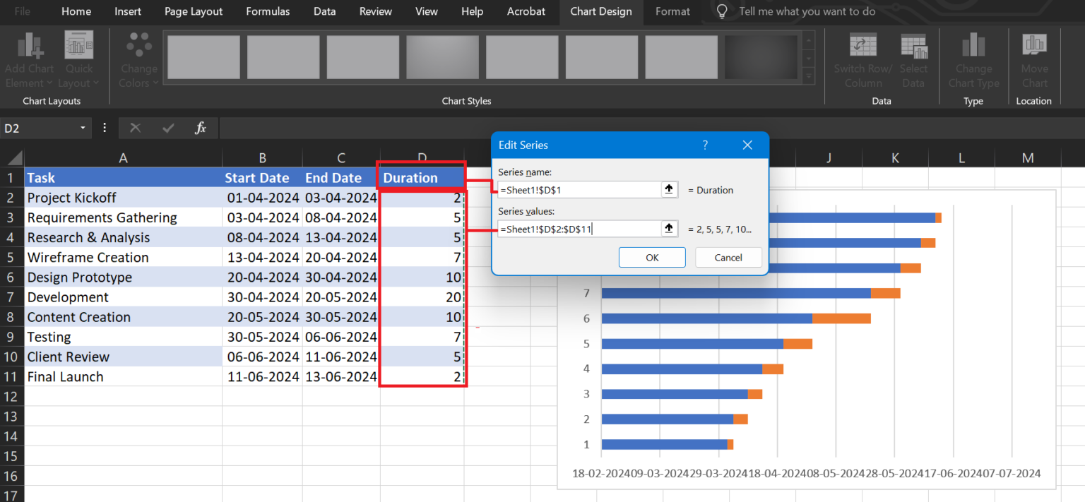 How to Create a Project Timeline in Excel (+Templates)