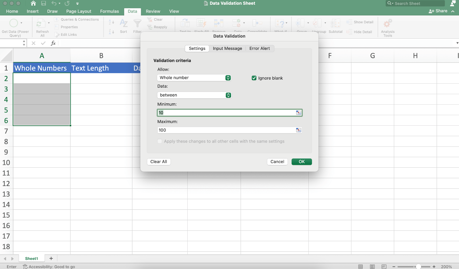 How to Apply Data Validation in Excel | ClickUp