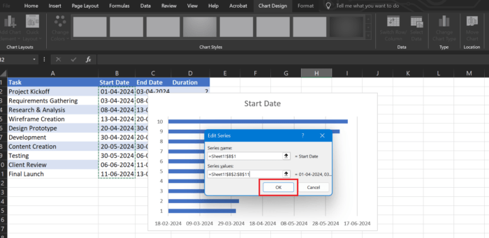 How to Create a Project Timeline in Excel (+Templates)