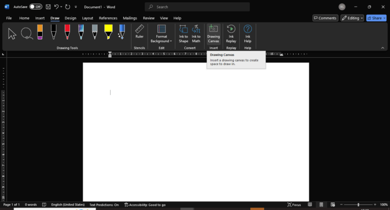 How to Draw in Microsoft Word Document | ClickUp