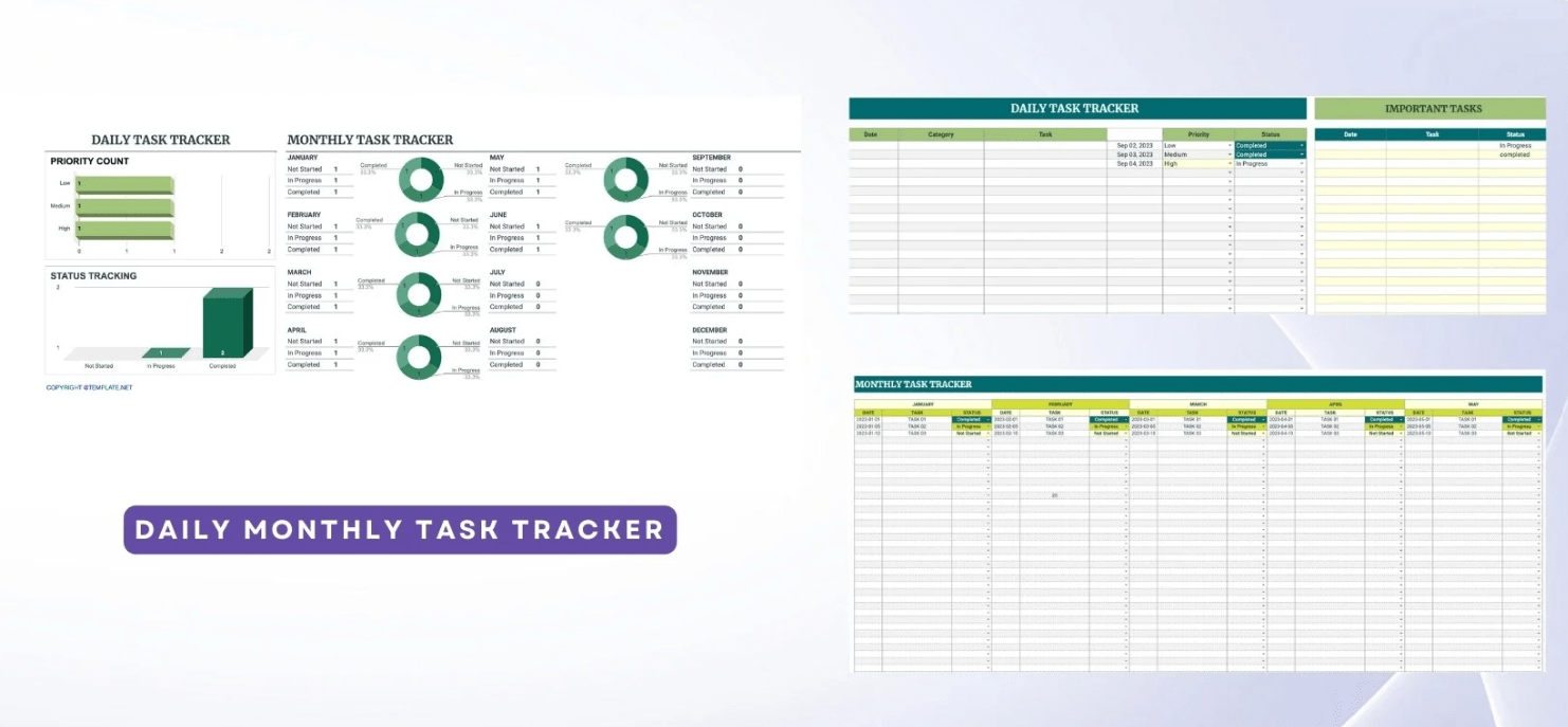 Free Daily Task Tracker Google Sheets Templates | ClickUp