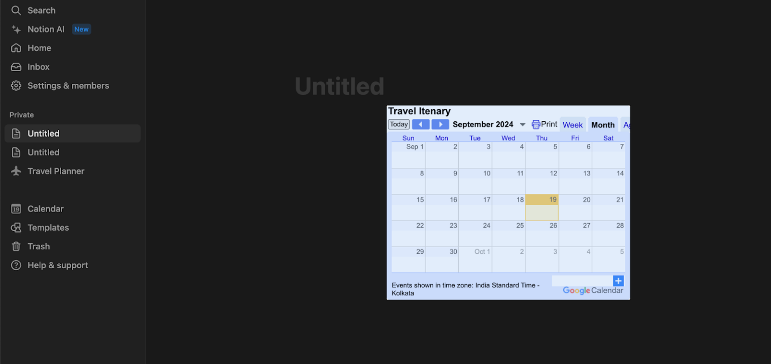 How to Embed Google Calendar in Notion | ClickUp