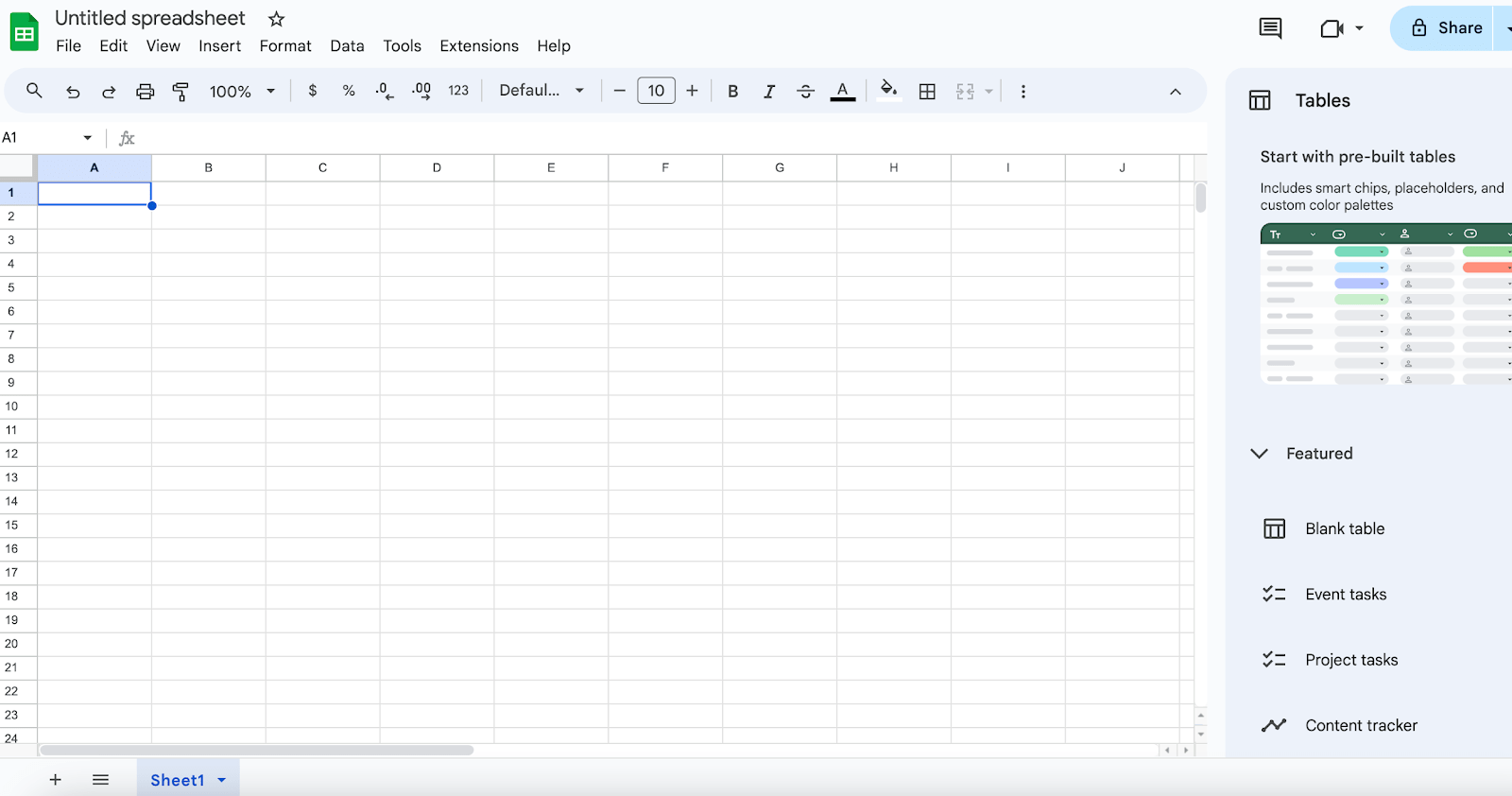 How to Make a Table in Google Sheets | ClickUp