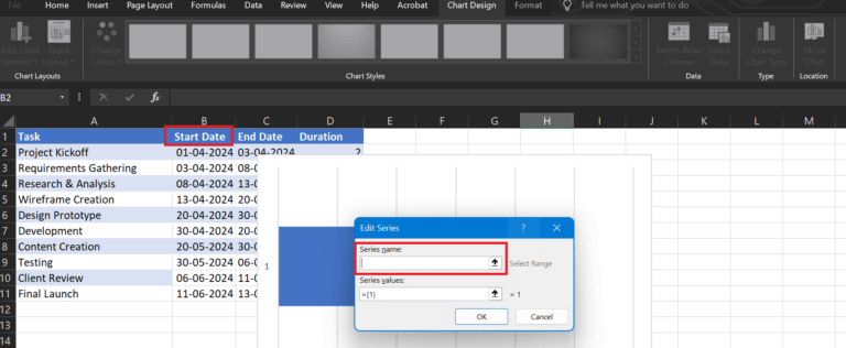 How to Create a Project Timeline in Excel (+Templates)