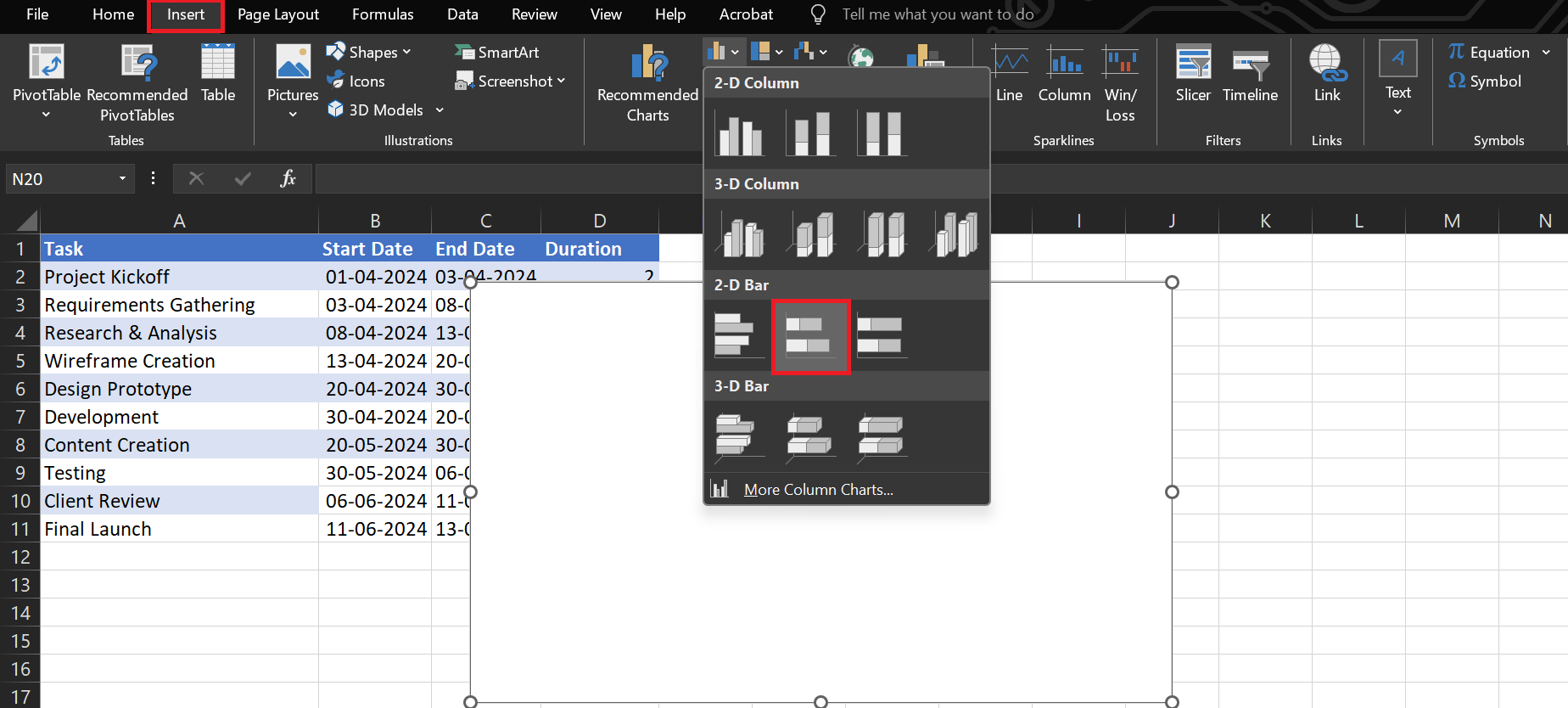 How to Create a Project Timeline in Excel (+Templates)