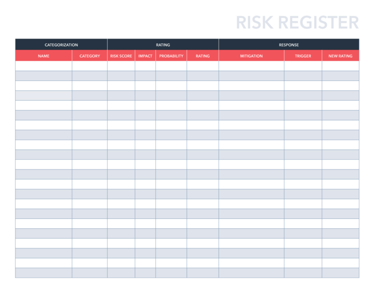 Free Risk Assessment Templates for Excel