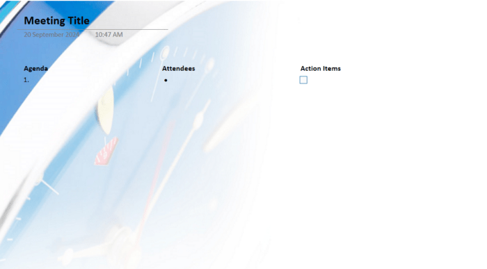 Free OneNote Meeting Templates for Notes, Minutes, & Agendas