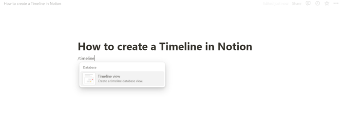 How to Make a Timeline in Notion to Organize Your Projects