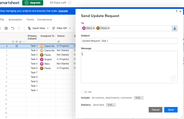 How to Create a Gantt Chart in Smartsheet | ClickUp