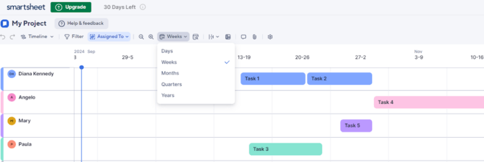 How to Create a Gantt Chart in Smartsheet | ClickUp