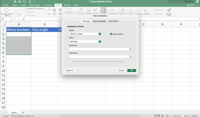 How to Apply Data Validation in Excel | ClickUp
