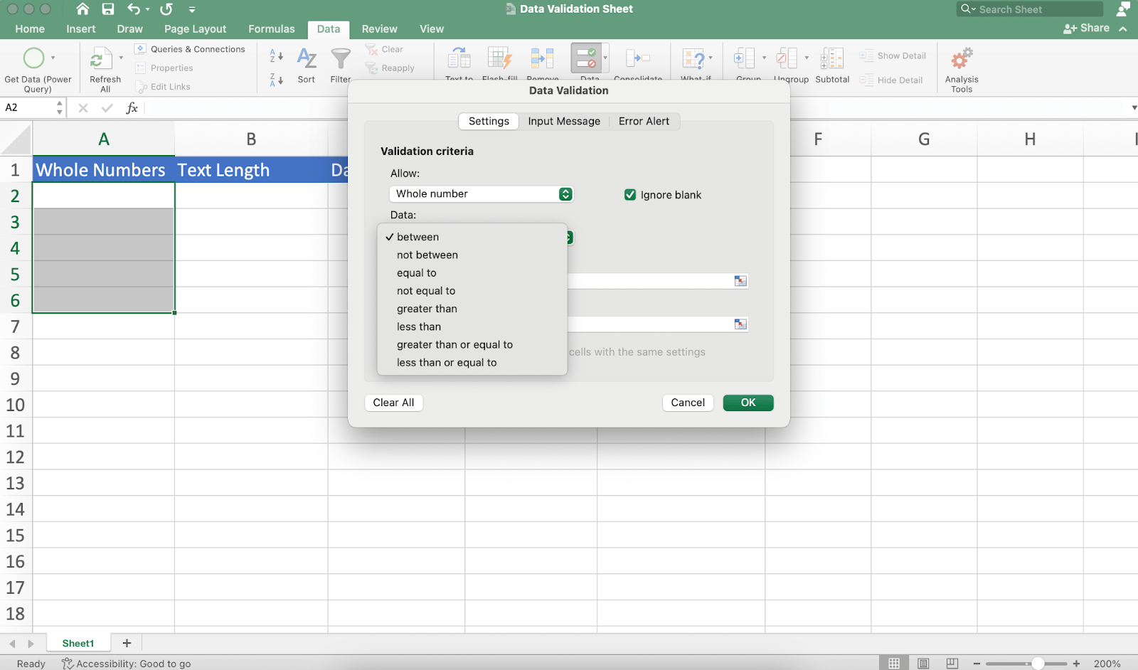 How to Apply Data Validation in Excel | ClickUp