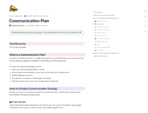 15 Free Communication Plan Templates: Excel, Word, & ClickUp