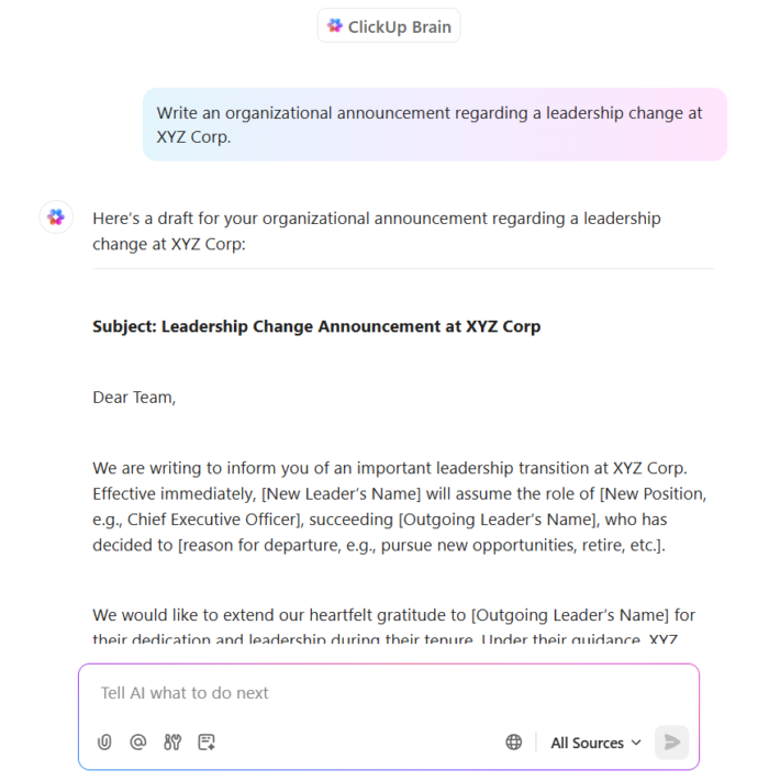 How to Make Engaging Organizational Announcements | ClickUp