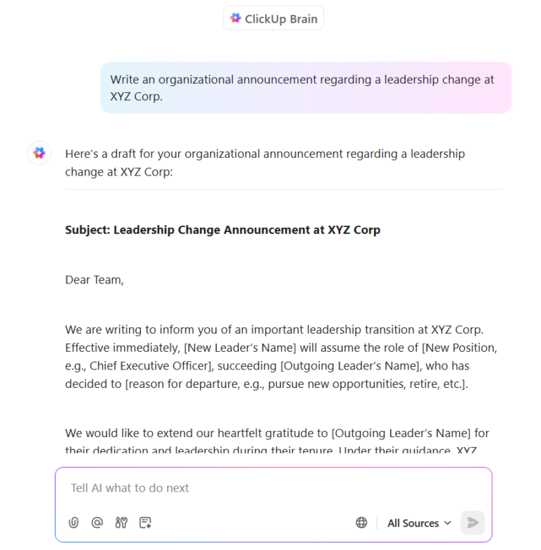 How to Make Engaging Organizational Announcements | ClickUp