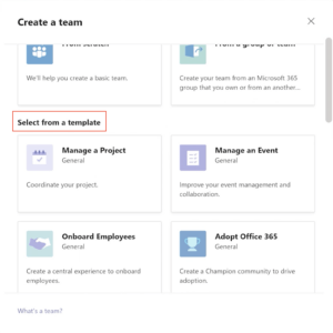 Cómo crear un nuevo equipo en Microsoft Teams