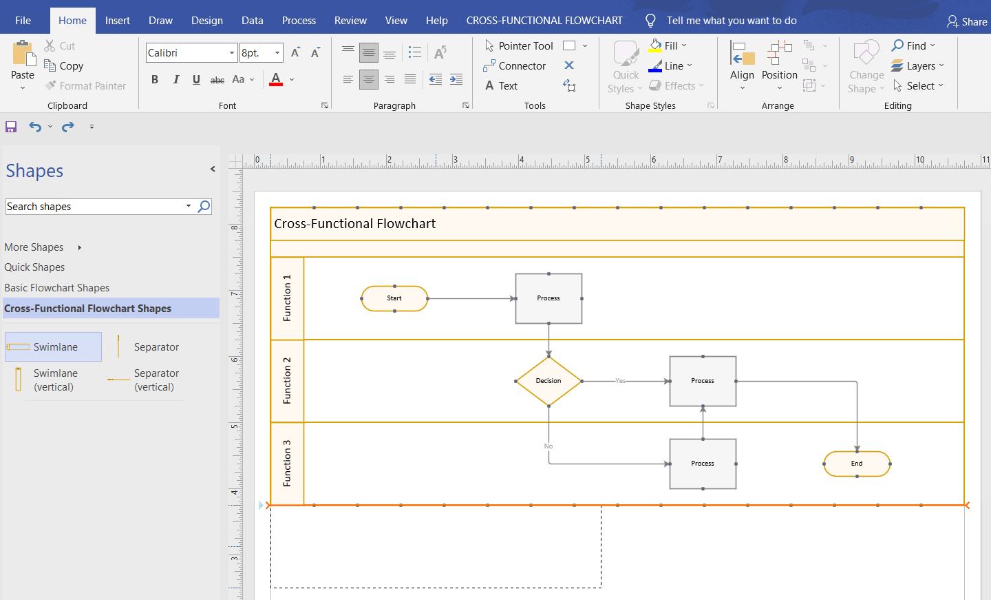 How to Create a Swimlane Diagram in Visio | ClickUp