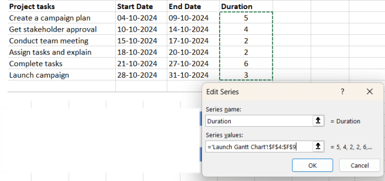 How to Make a Gantt Chart in Excel (With Templates) | ClickUp