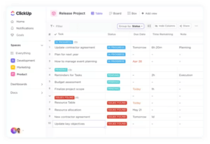 21 Free and Customizable Table Templates | ClickUp